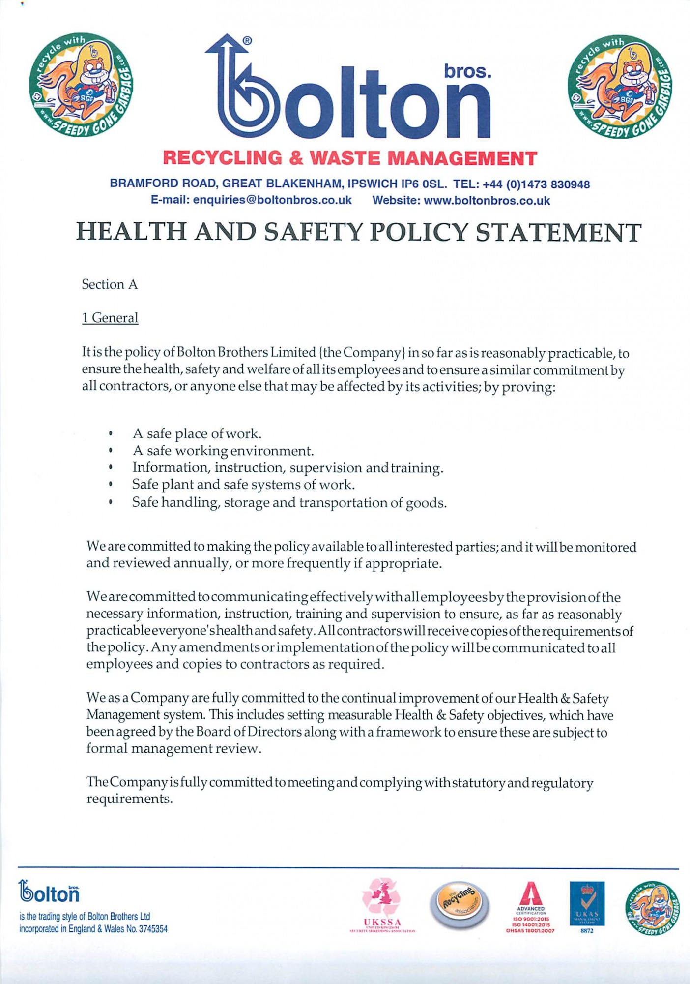 Commercial Waste Management Suffolk | Secure Shredding